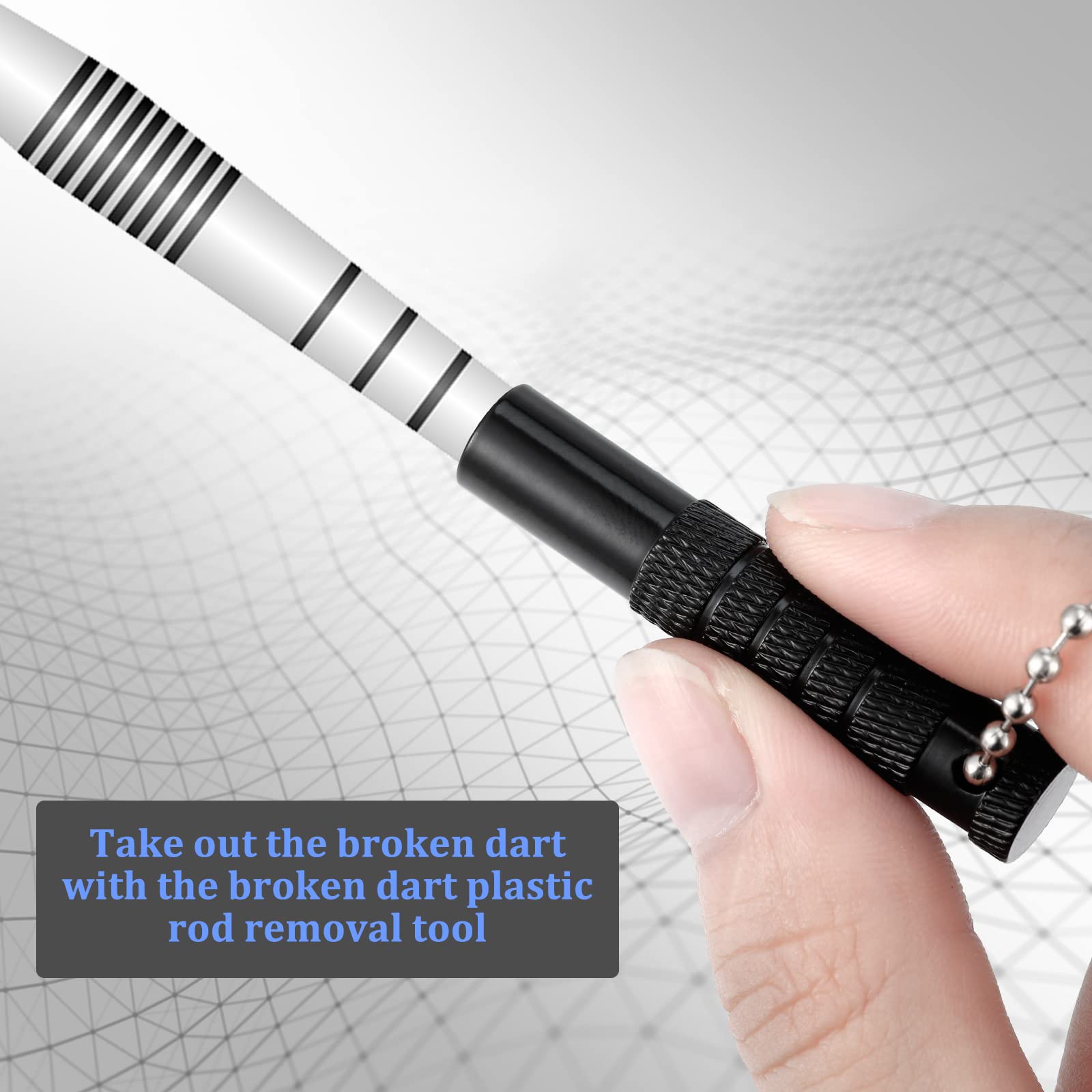 HyDren Dart Point Tool 2 Pieces Shaft and Dart Tool Soft Tip Dart Repointing Tool Plastic Broken Dart Punch Tool Electronic Dartboards Dart Tip Removal Tool