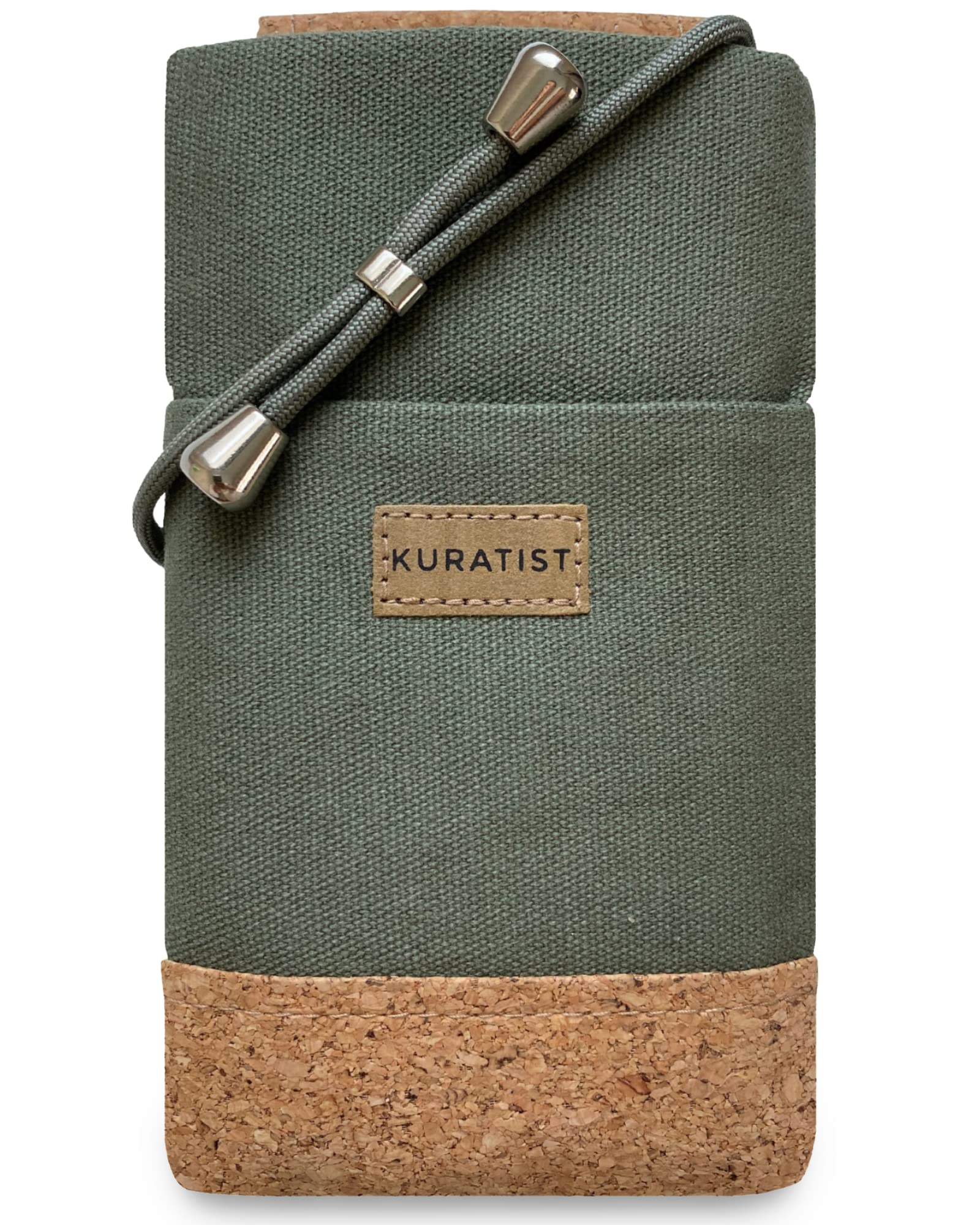 Kuratist - Crossbody Cell Phone Pouch - iPhone 12/13 Pro/Samsung Galaxy S22 Compatible & Other Models - (Medium, Ecru)