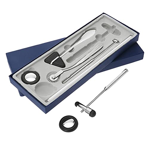 QONIA Neurological Percussion Set-Reflex Hammer Set, Includes Pinwheel, Babinski Hammer, Hammer,Diagnostic Kit