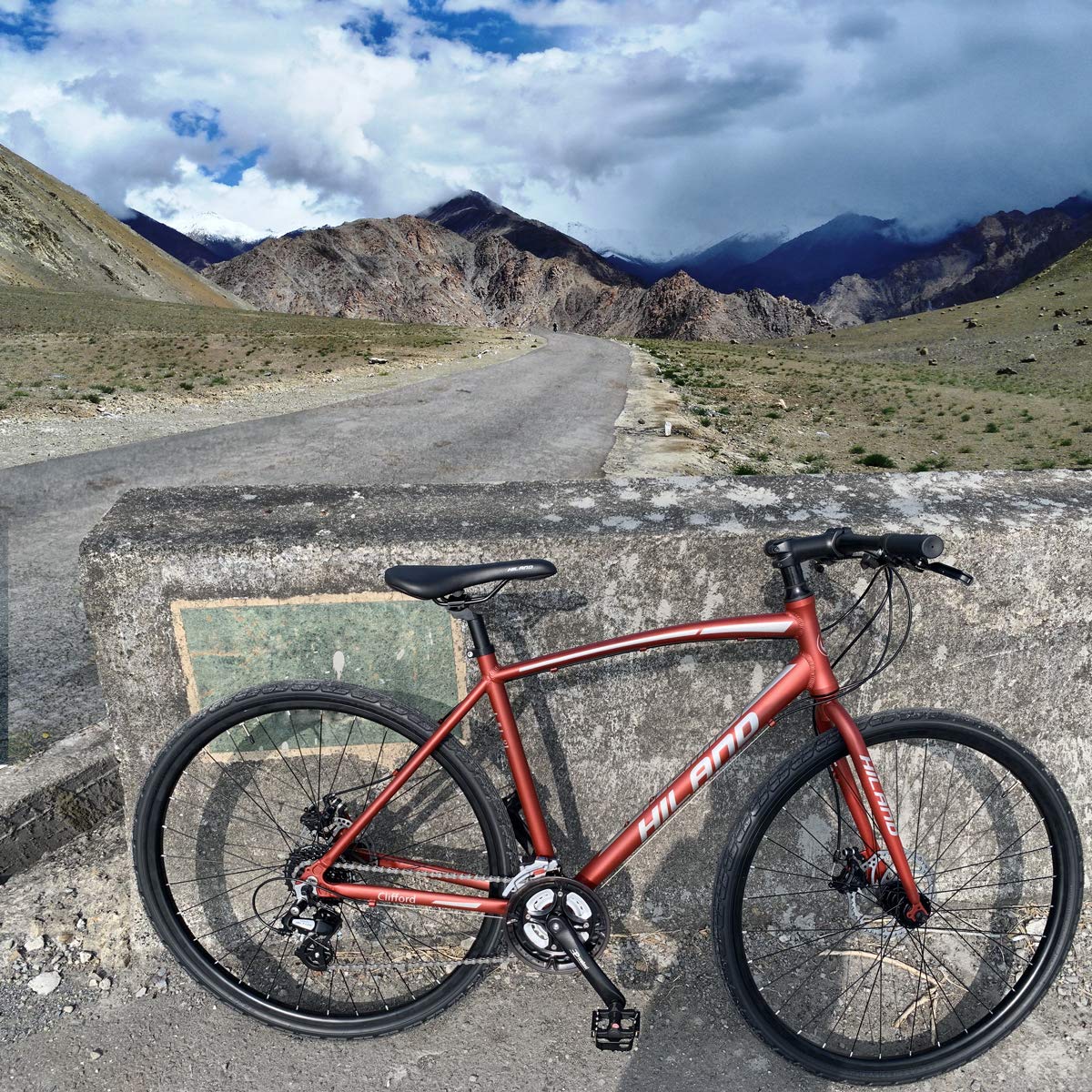 Hiland Road Commuter Bike,700C Wheels with 14 speeds Racing Bike for Men Womens