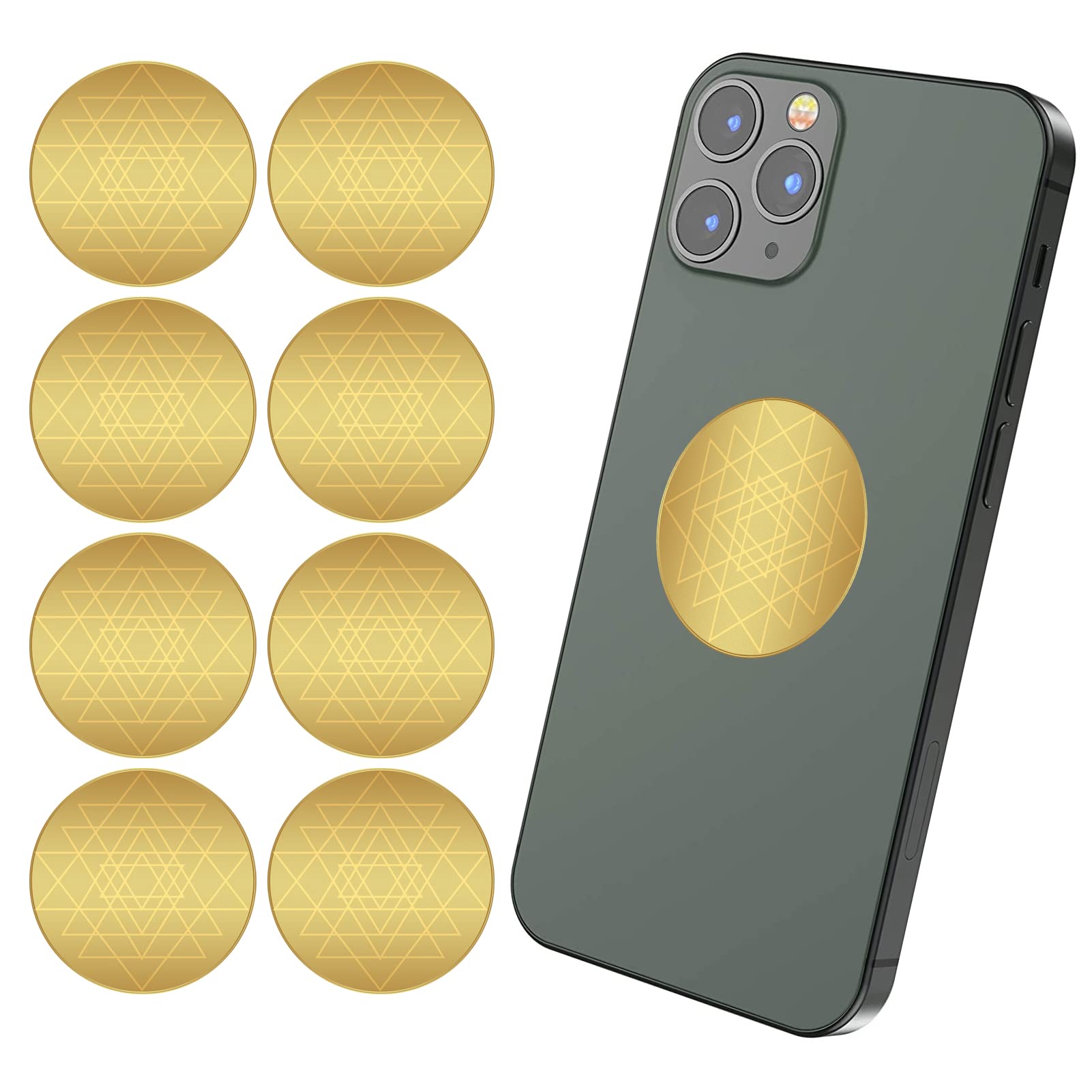 Only Jane 8PCs Protection Cell Phone Sticker, 5G New Phone Protector, 360 Round Block Electromagnetic Waves for Mobile, Computer, Radio, Laptop, Tablet PC, WiFi Router, TV, All E-Devices!