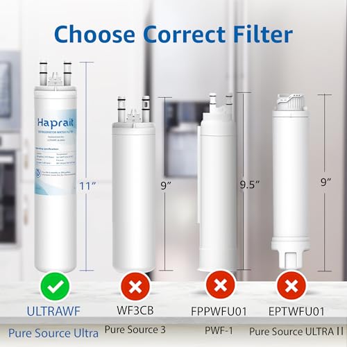 Haprait HP005 Replacement for ULTRAWF & PAULTRA Pure Air Ultra, Compatible with Pure Source Ultra, Kenmore 9999, 469999, 46-9999, 3 PCS