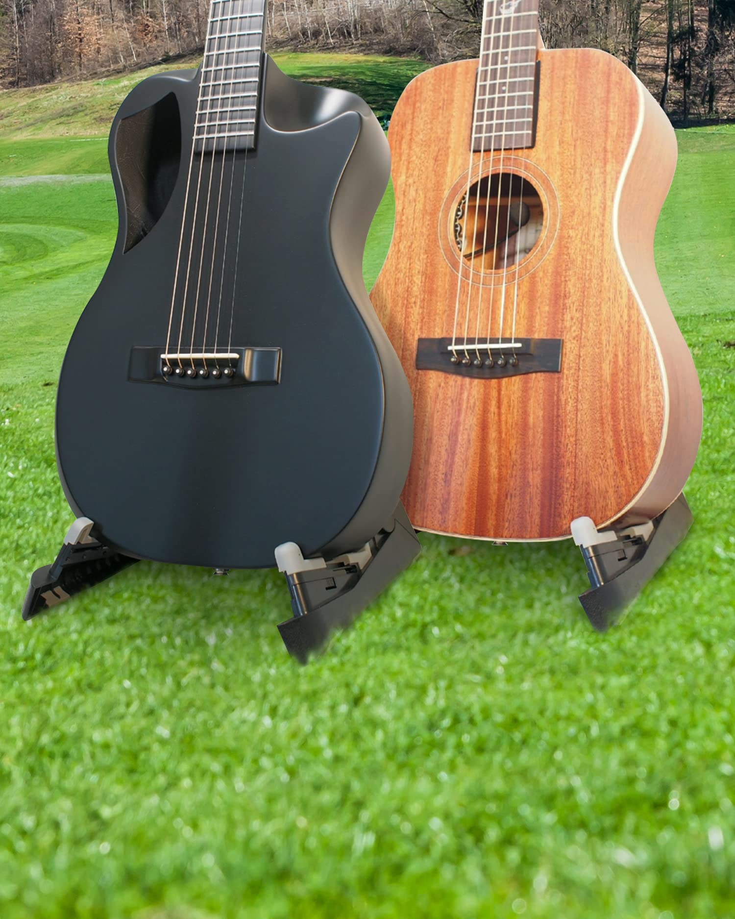 Journey Instruments Collapsible Guitar Stand β JTZJ002 Lightweight Stand for Guitars β Folding ABS Guitar Stand Fitting Any Size Guitars