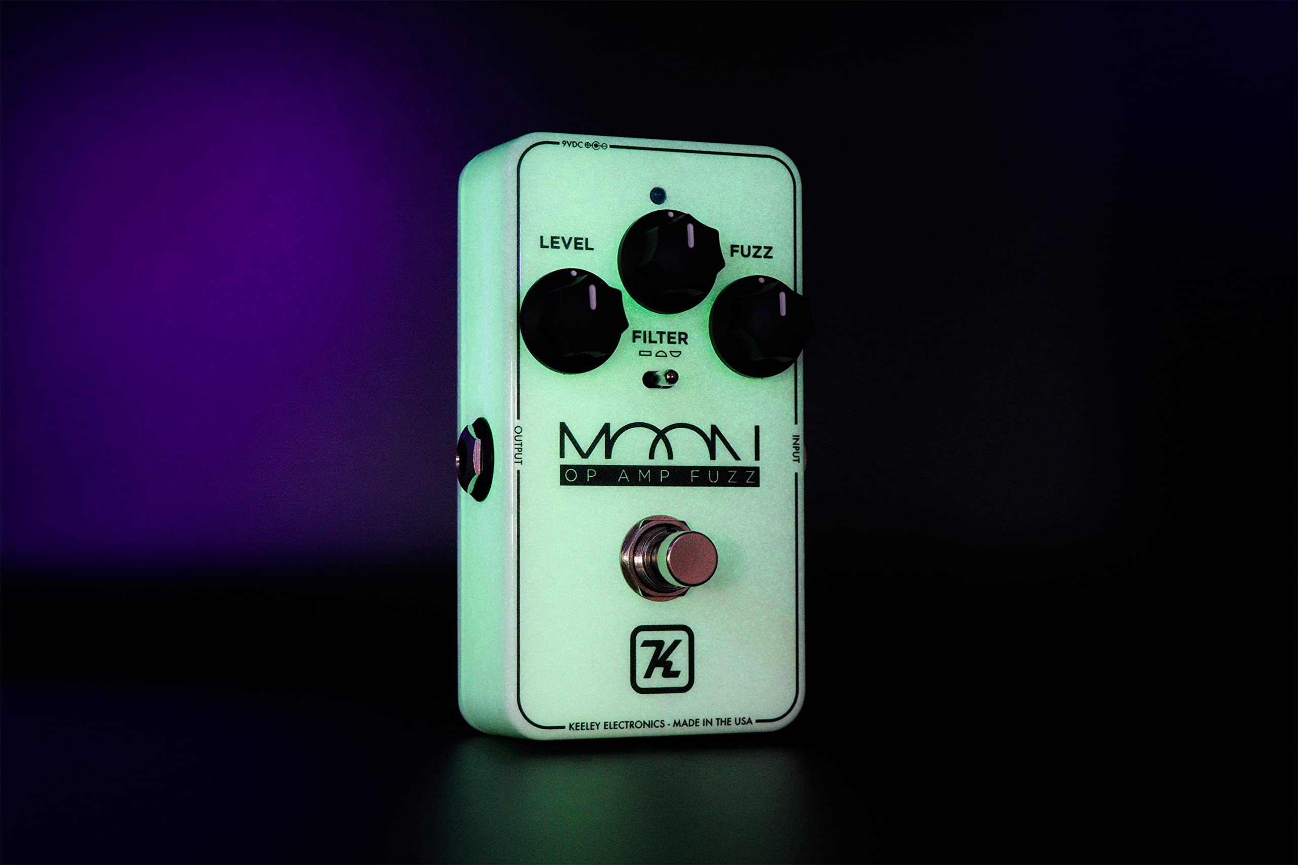 Keeley Moon Glow Op Amp Fuzz Pedal, White