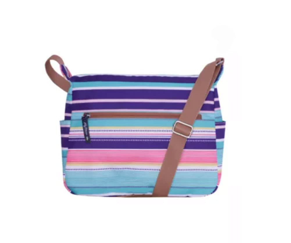 Lily Bloom Kara Coho Crossbody Hobo Bag (Spritz Stripe)