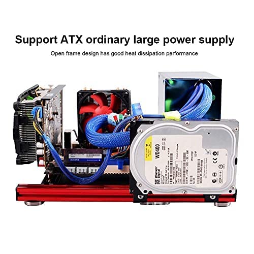 Matx Itx Pc Test Bench Open Air Pc Case Micro ATX Case Bracket Aluminum DIY Bare Frame,Matx Test Bench Creative Personality DIY Chassis Bracket Open Chassis,Bench Case Motherboard Stand