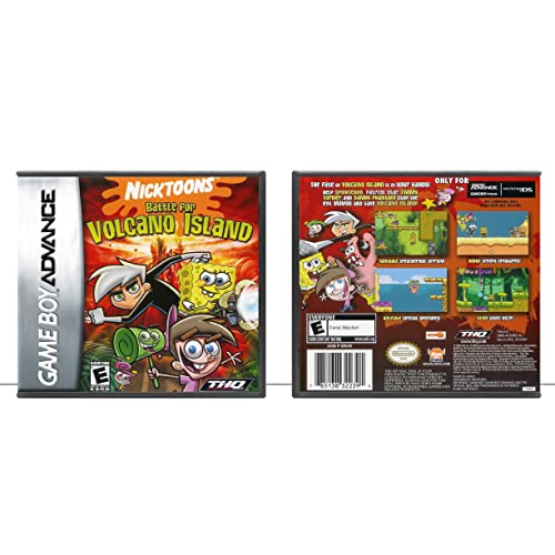 Nicktoon: Battle for Volcano Island | (GBA) Game Boy Advance - Game Case Only - No Game