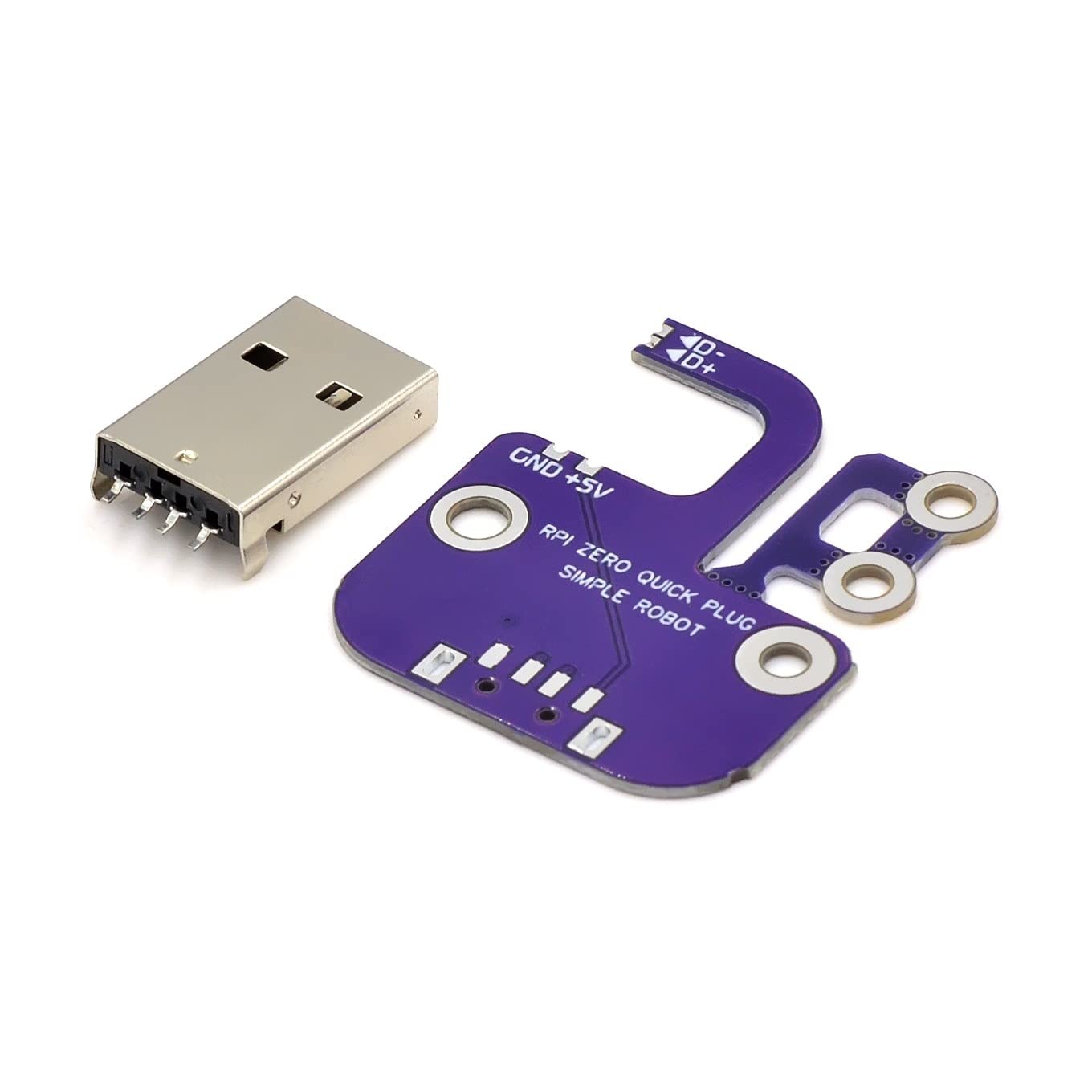 Printer Accesstories USB Adapter Board for Raspberry Pi Zero W Micro USB to Type A USB Adapter Board Expansion Board USB Power Supply