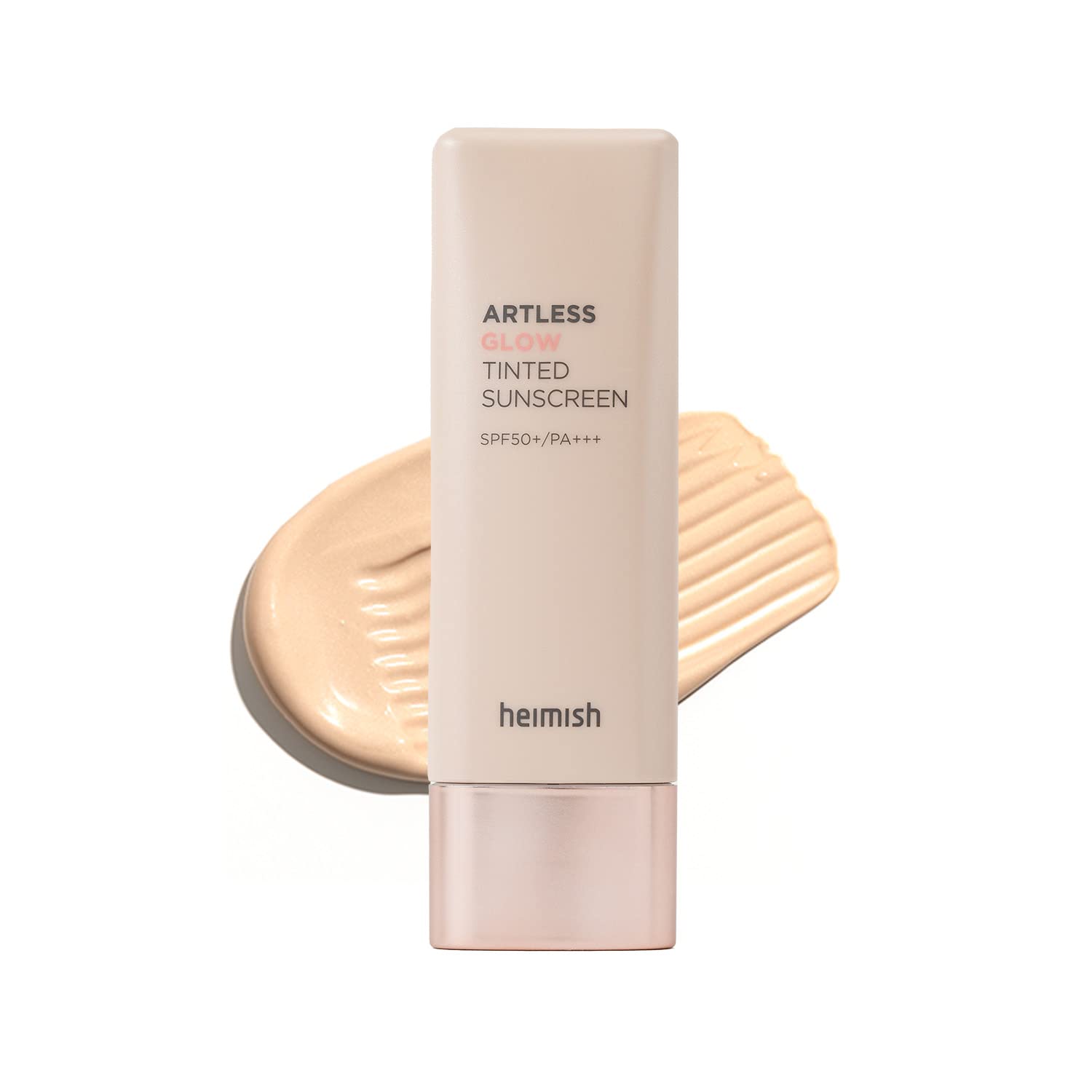 heimish Artless Glow Tinted Sunscreen Shine Beige SPF50+ PA+++ | natural tone correction, glowing, moisturizing, sun protect