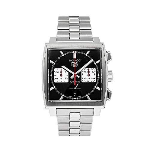 Tag Heuer Monaco Automatic Black Dial Watch CBL2113.BA0644 (Pre-Owned)