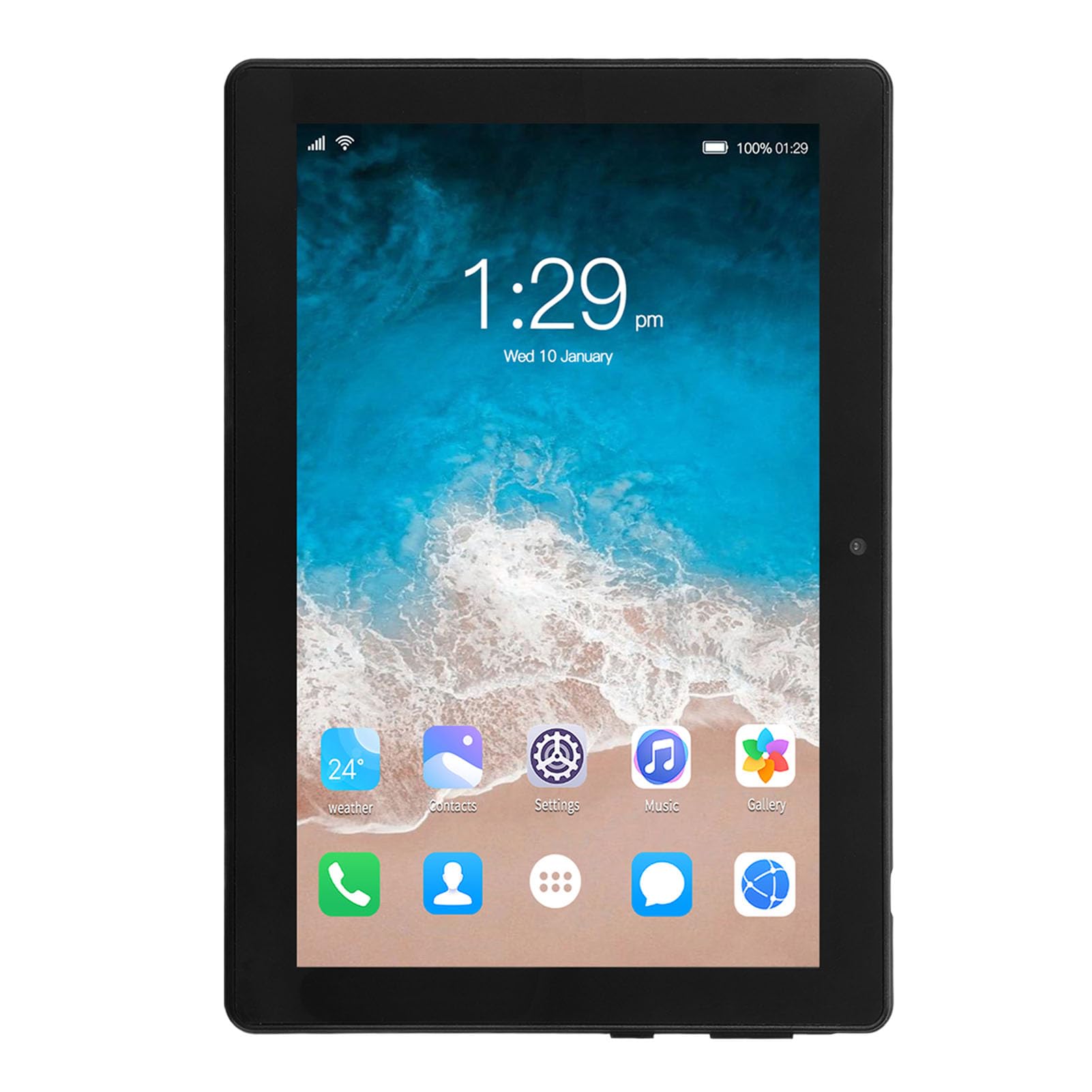 Jopwkuin Smart Tablet, for Android 11.0 6GB+128GB Storage Dual Cameras 8 Inch Support GPS Tablet for Entertainment for Studying (Silver)