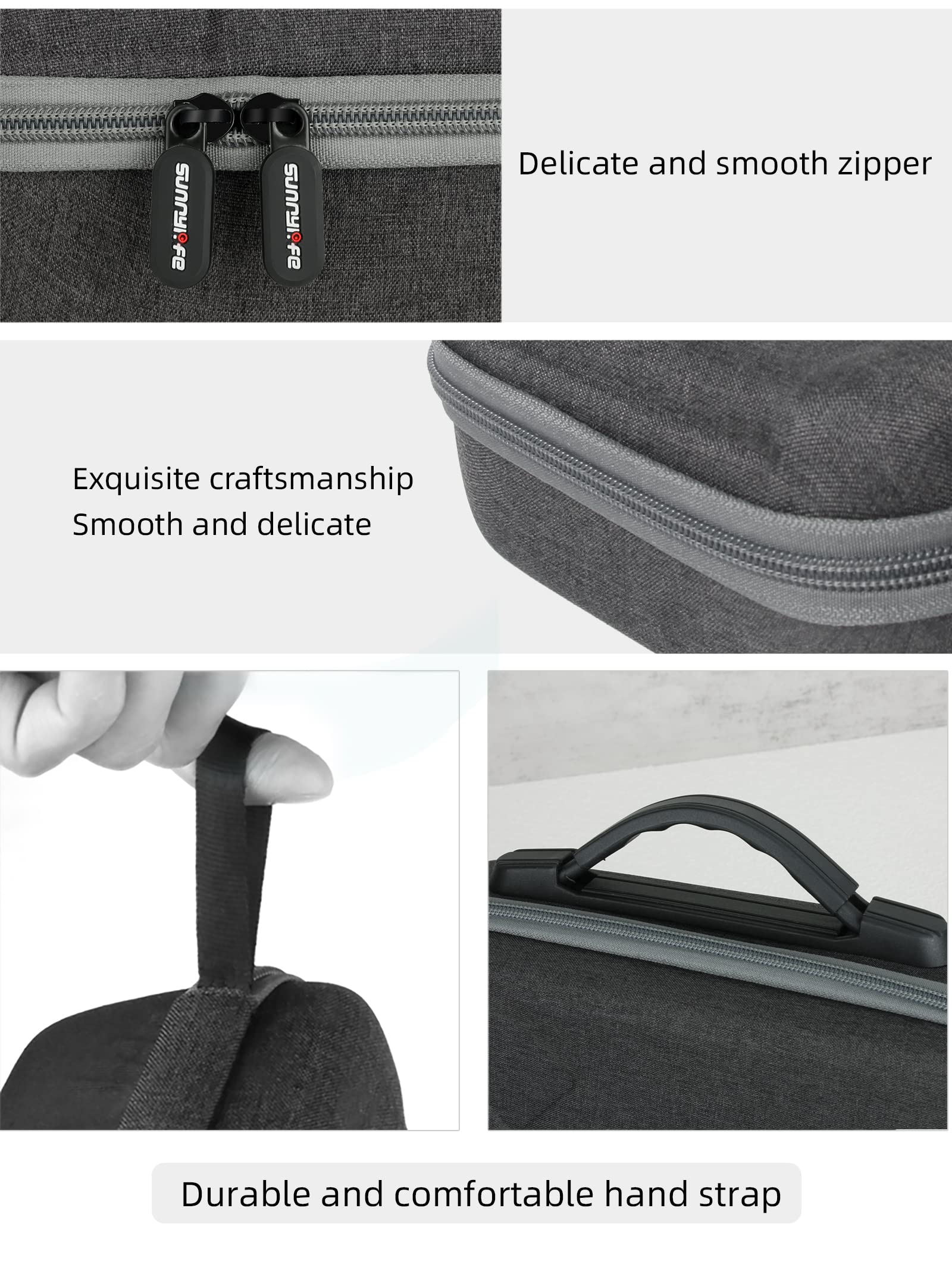 Mirvyagr Mini 3 Pro Portable Carrying Case,6 Batteries Storage Space,Large Capacity Travel Bag Compatible With DJI Mini 3 Pro Accessories(RC/RC-N1)