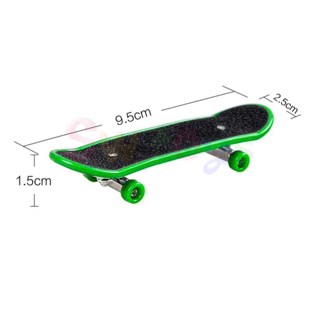 Huluda 2PCS Finger Board Tech Truck Mini Skateboards Alloy Stent Party Favors Gift