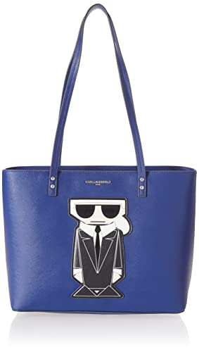 Karl Lagerfeld Paris Womens Maybelle Tote Bag, Blk/Slate, One Size US