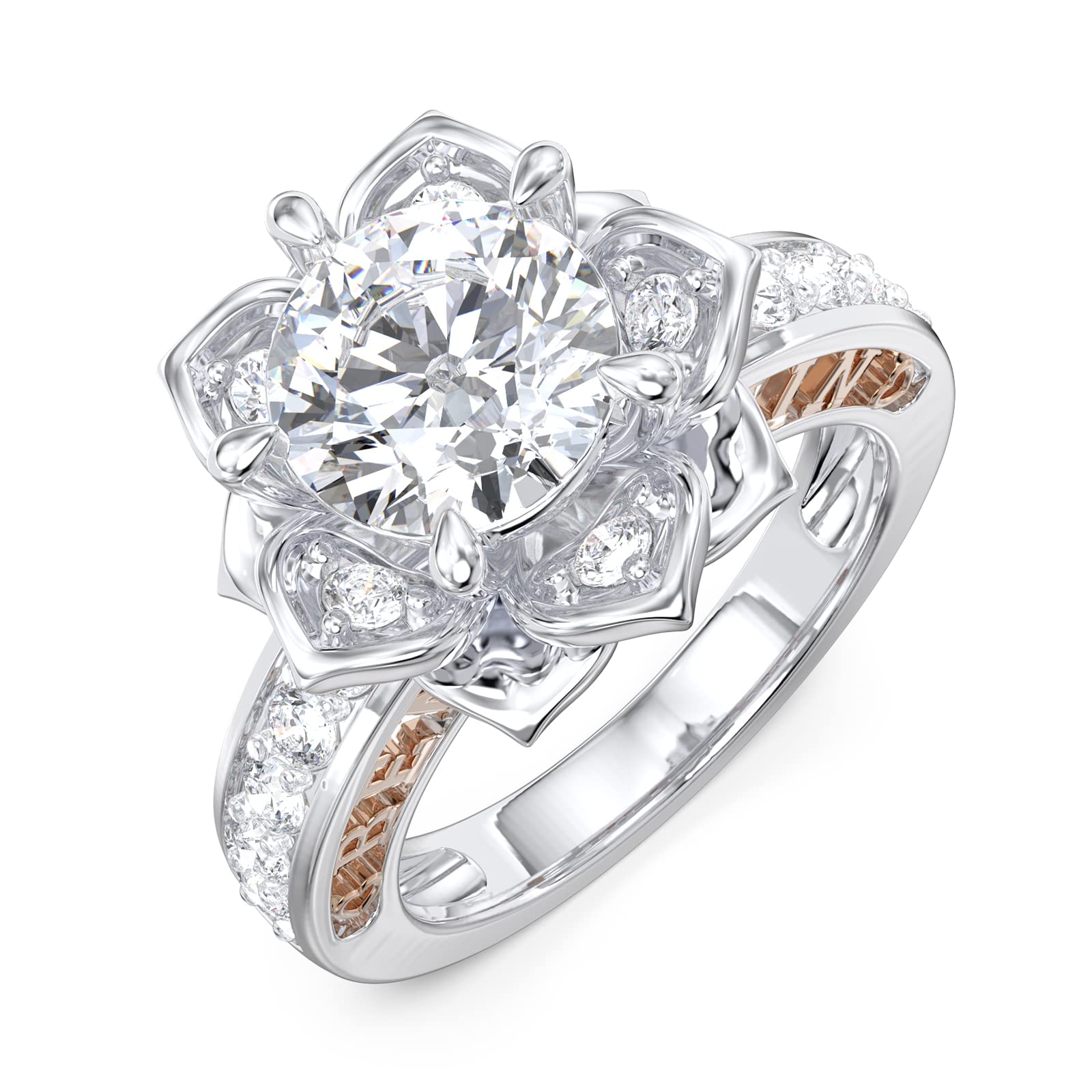 Moissanite Engagement Rings for Women, Personalized Names Ring Three Stone Moissanite Ring D Color Wedding Proposal Promise Ring for Her (Color 1)