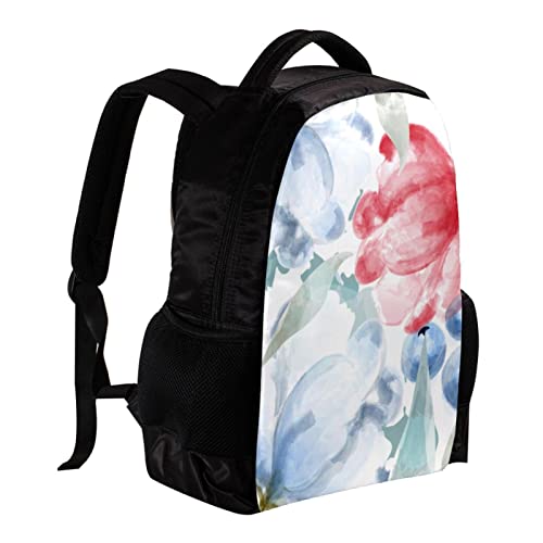 VBFOFBV Backpack for Women Daypack Laptop Backpack Travel Casual Bag, Pastorable Floral Blueberry