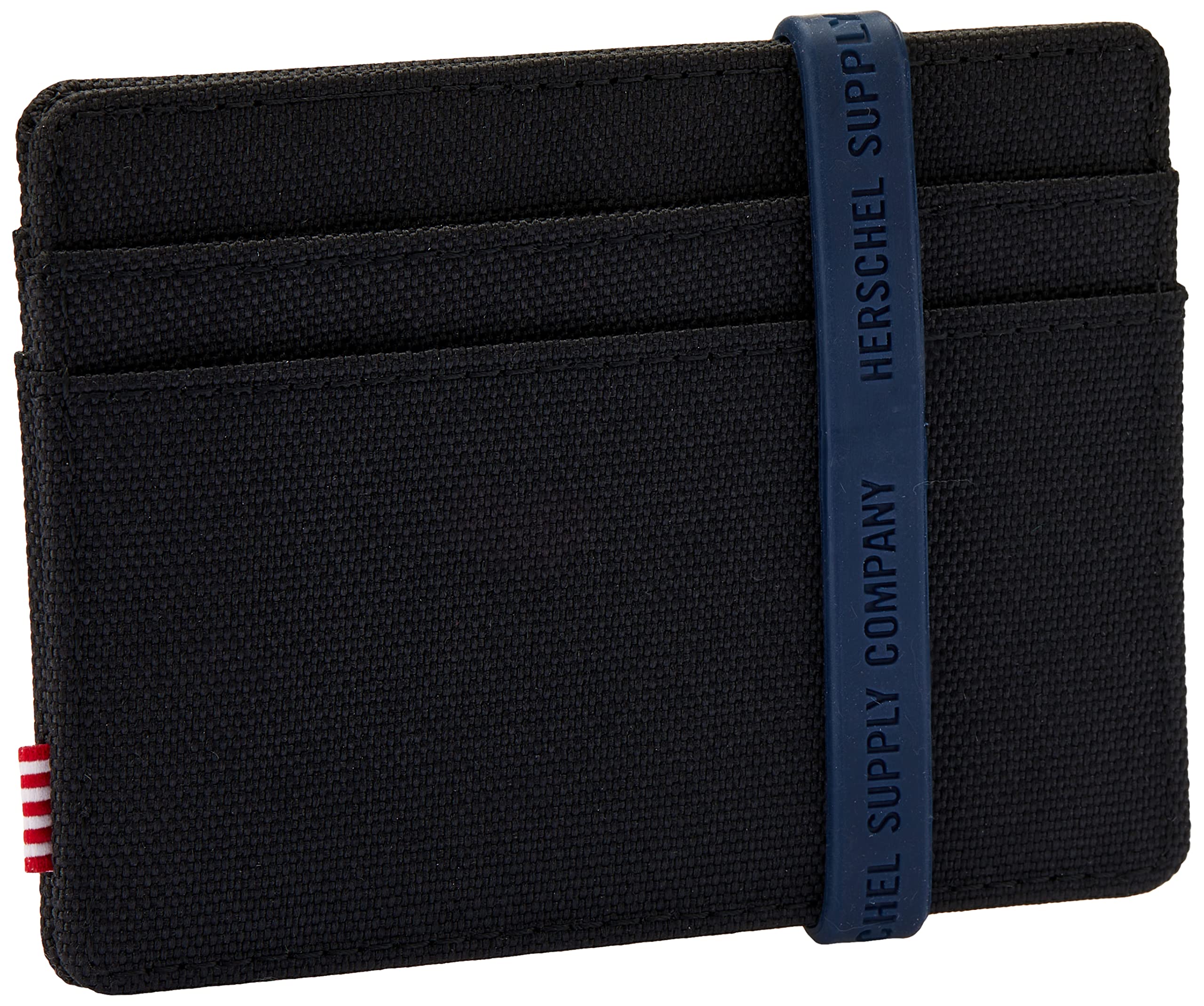 Herschel unisex adult Charlie Rfid Wallet, Black/Black, One Size US