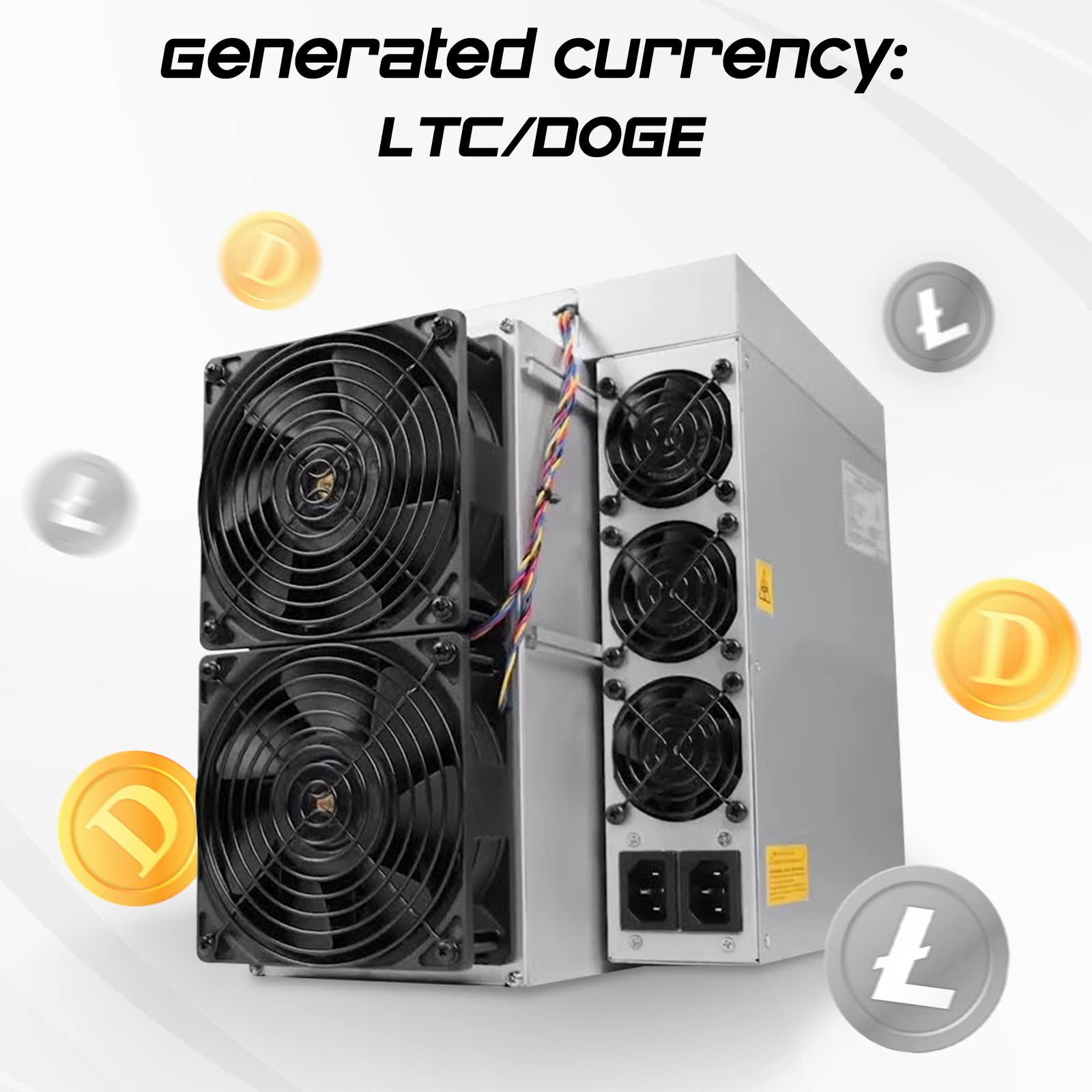 QUEP Bitmain Antminer L7 9500MH/s, Powerful Crypto Miner Bitcoin Mining Hardware Include PSU Power Supply Fastest Arrival is 5-8 Days Shipped from Our US Warehouse
