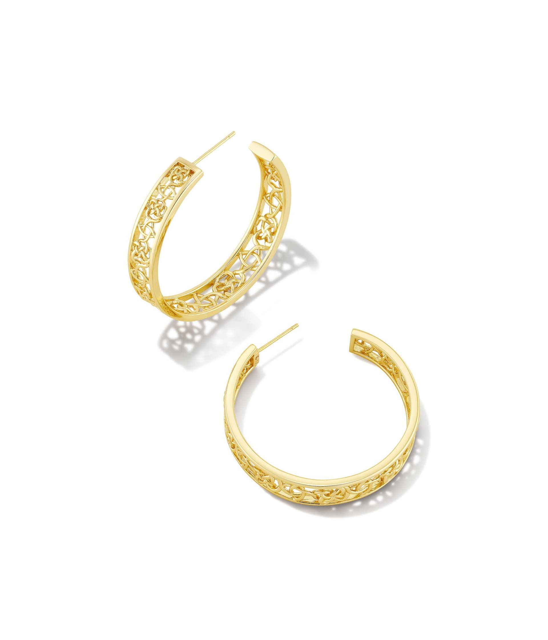Kendra Scott Kelly Hoop Earrings Gold One Size