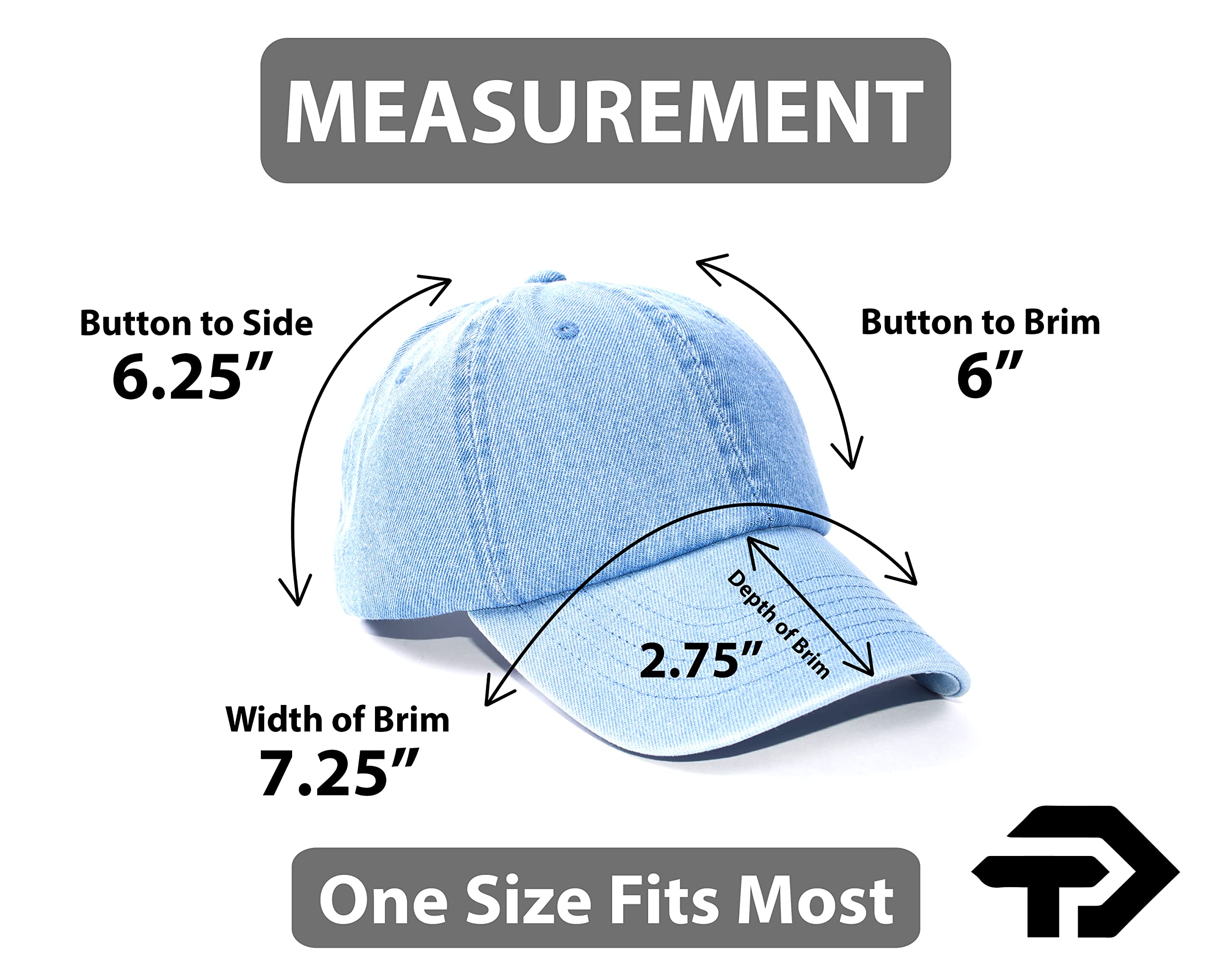 Jean Soft Comfort Casual Everyday Baseball Cap Women Surf Hat for Men Vintage Everyday Wear Low Crown Hat.(Surf Blue)
