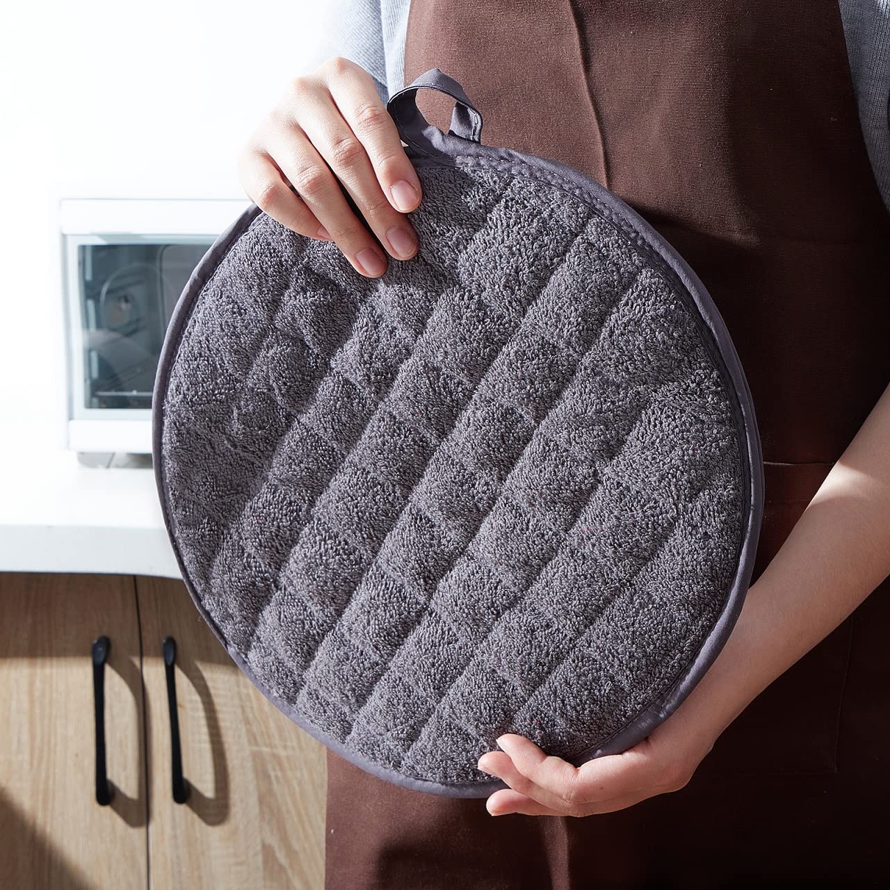Lifaith ortilla Warmer,Tortilla Server,Pancake Keeper,Size 12β High Density Fabric Keep Warm,Bag to Keep Food Warm (Dark Grey) β¦
