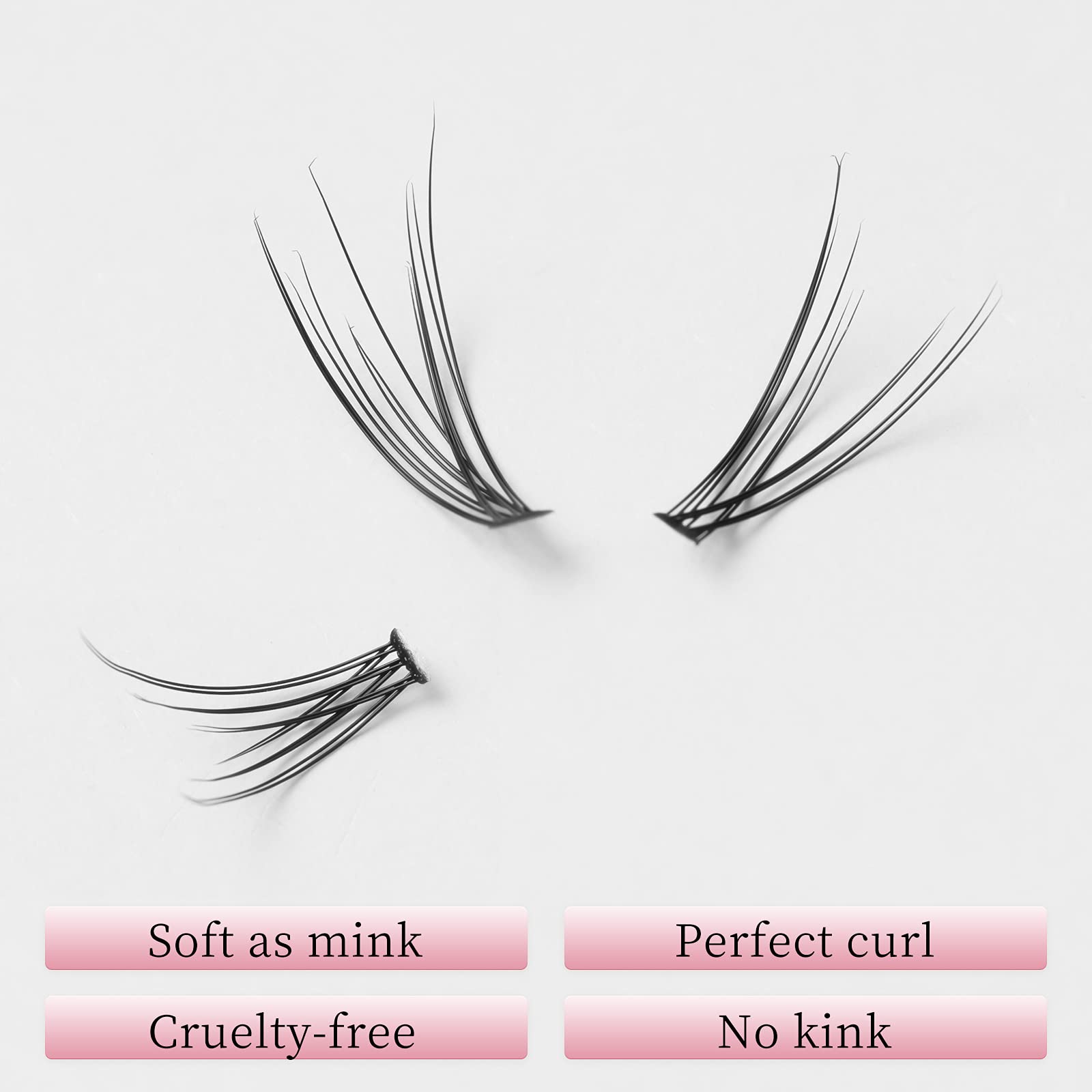 LANKIZ Lash Clusters DIY Lash Extensions Individual Lashes Natural Eyelash Clusters Extensions 160PCS (Cluster-27)