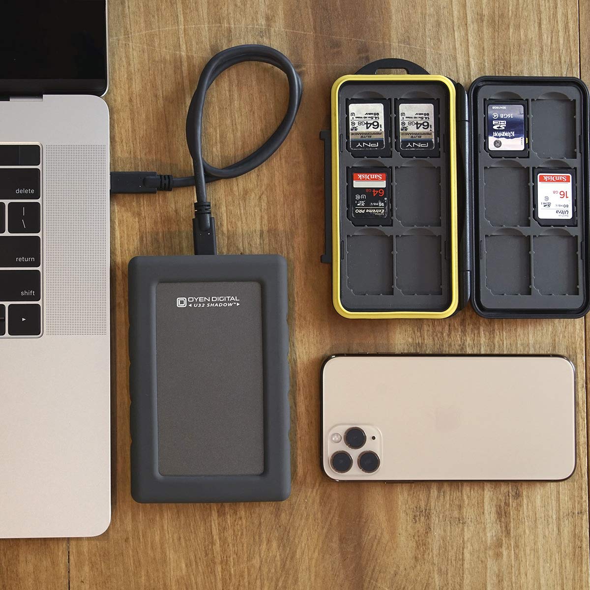 Oyen Digital U32 Shadow 8TB USB-C Rugged Portable SSD (DU32-C-SS-8T-G)
