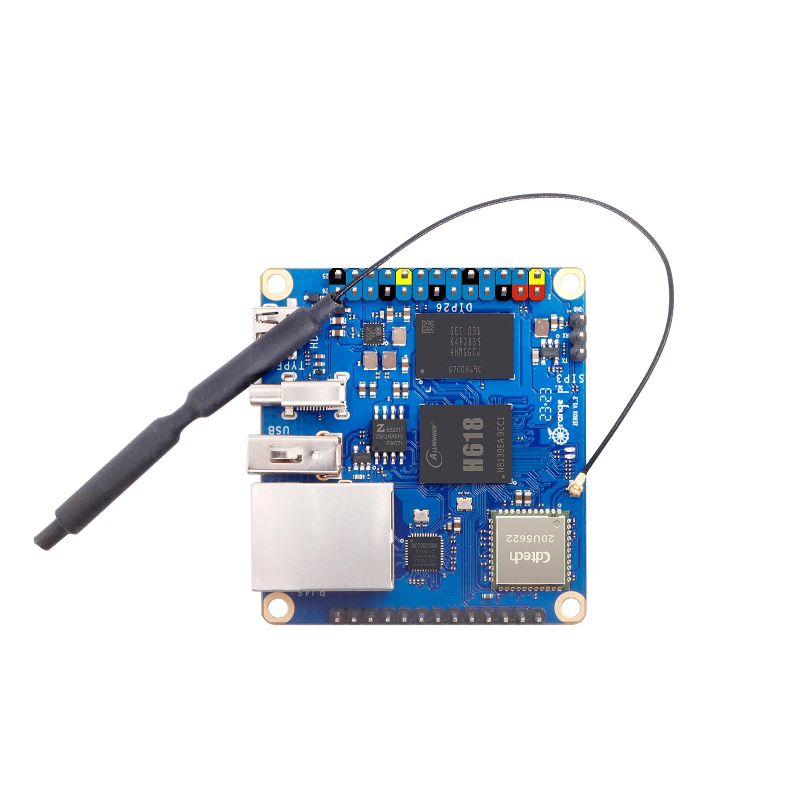 Orange Pi 4 LTS 4GB LPDDR4 Rockchip RK3399 Six Core 64 Bit Single Board Computer with 16GB eMMC Flash, Run Android, Ubuntu, Debian OS (Pi4 LTS(4GB 16GB)+ Metal Shell+ 5V4A Power Supply)