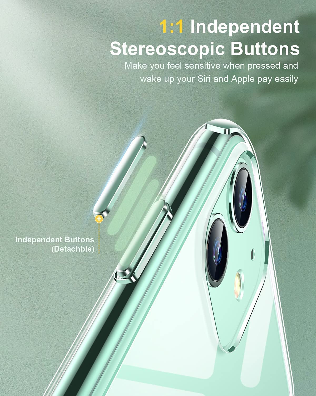 Humixx Crystal Clear Designed for iPhone 11 Case,[Not Yellowing][Military Grade Drop Protection] Explosion Hard Back and Soft TPU Bumper Shockproof Protective 11 Phone Case Cover 6.1 Inch