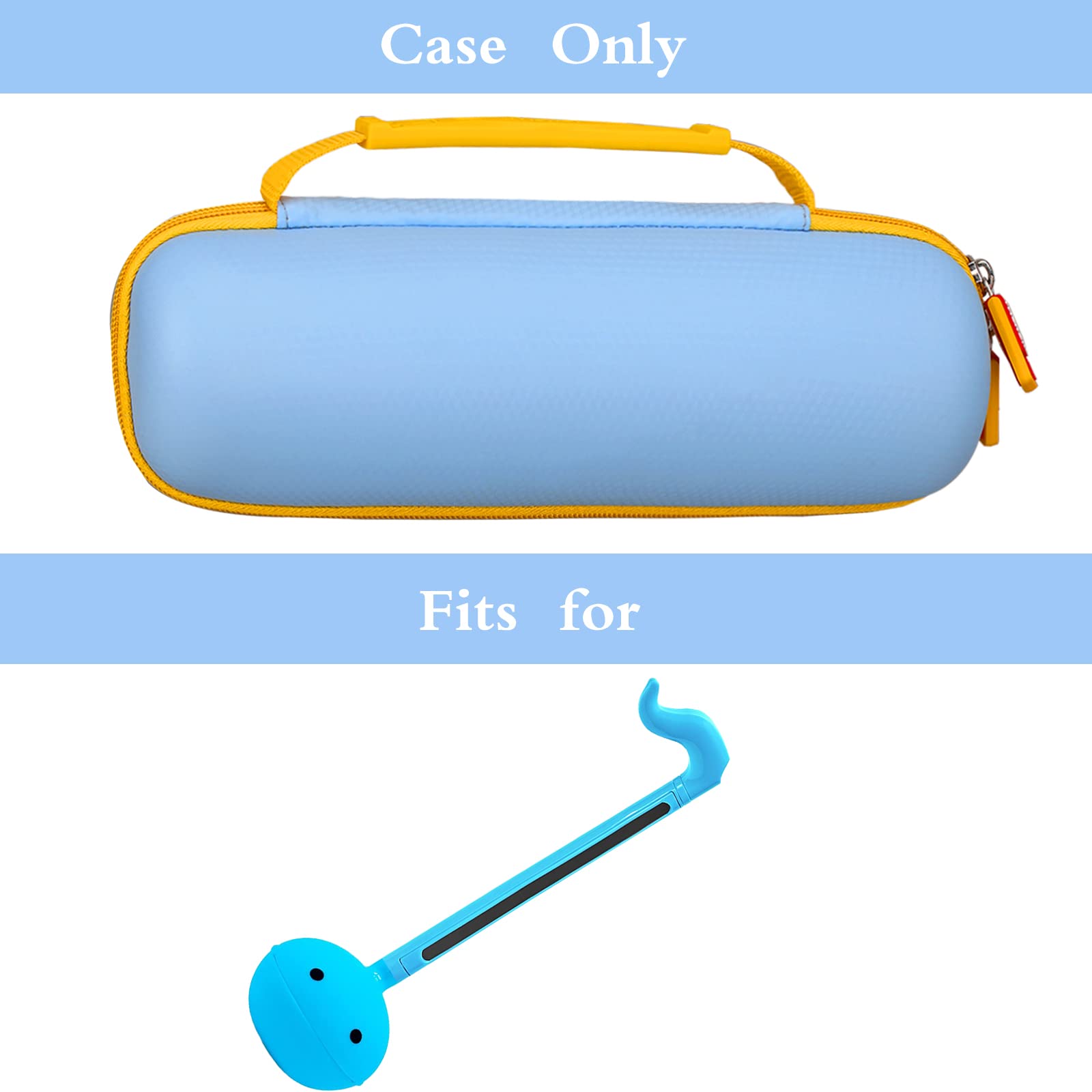 Mchoi Hard Carrying Case Fits for Otamatone Japanese Character Electronic Musical Instrument Portable Synthesizer by Cube/Maywa Denki, Lightweight and Waterproof Automatone Instrument Holder