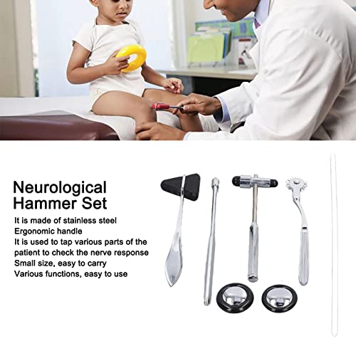 Neurological Hammer, Hammer Set Easy to Use Ergonomic Handle for Doctor for Body Surface Measurement