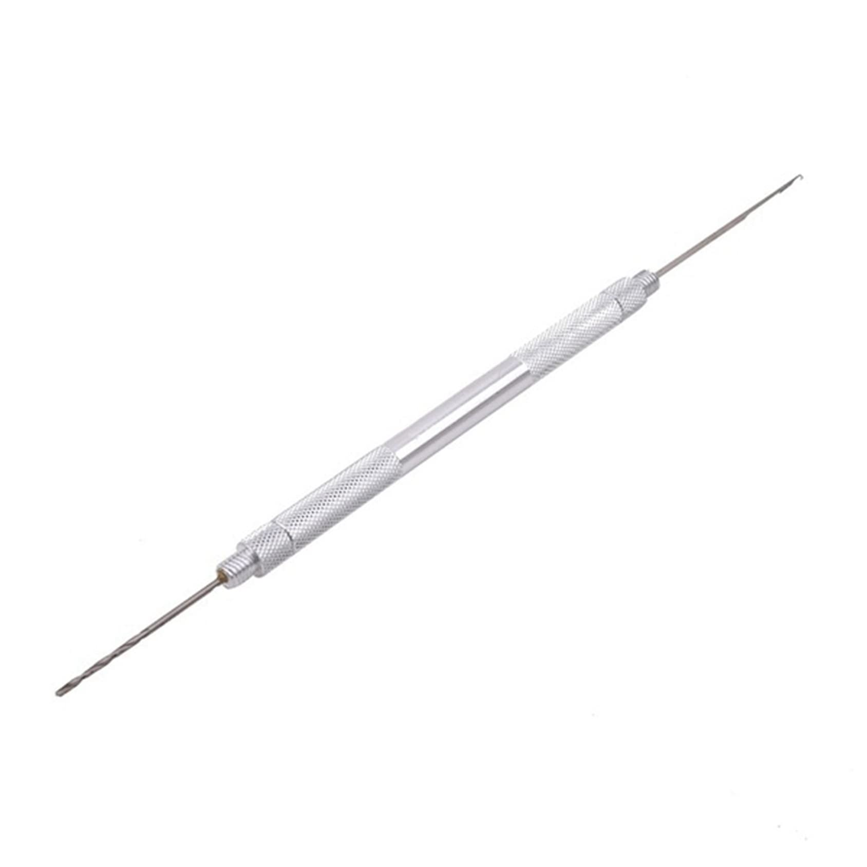 IEAKDCD Multifunctional Bait Needle Kit Tool Aluminum Alloy Fishing Tackle Knot Needle Fishing Accessories(Silver)