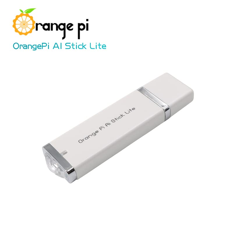 Orange Pi AI Stick Lite Microcontroller with PLAI Neural Network Artificial Intelligence Computing Model Transformation Tools (White)