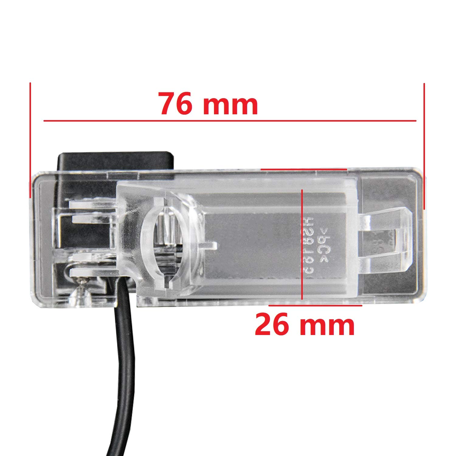 HD 720p Rear View Back Up Reverse Parking Camera in License Plate Waterproof Night Version (NTSC) for Nissan Kicks Geniss/Sunny/Qashqai/X-Trail/Dualis/Navara/Juke 2006-2013