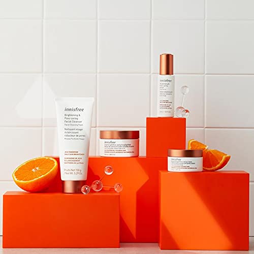 innisfree Tangerine Brightening & Pore Caring Cleanser Face Wash, 5.29 Ounce (Pack of 1)