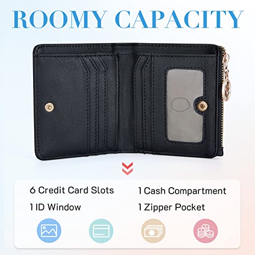 Missnine Womens Wallet PU Leather Wristlet Wallets Rfid Blocking Card Holder Ladies Clutch Purses with Phone Pocket