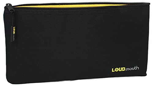 LOUDmouth Dual Wireless Microphone Pouch | Zippered Mic Bag for Two Long Microphones | 12.5" x 6.5"