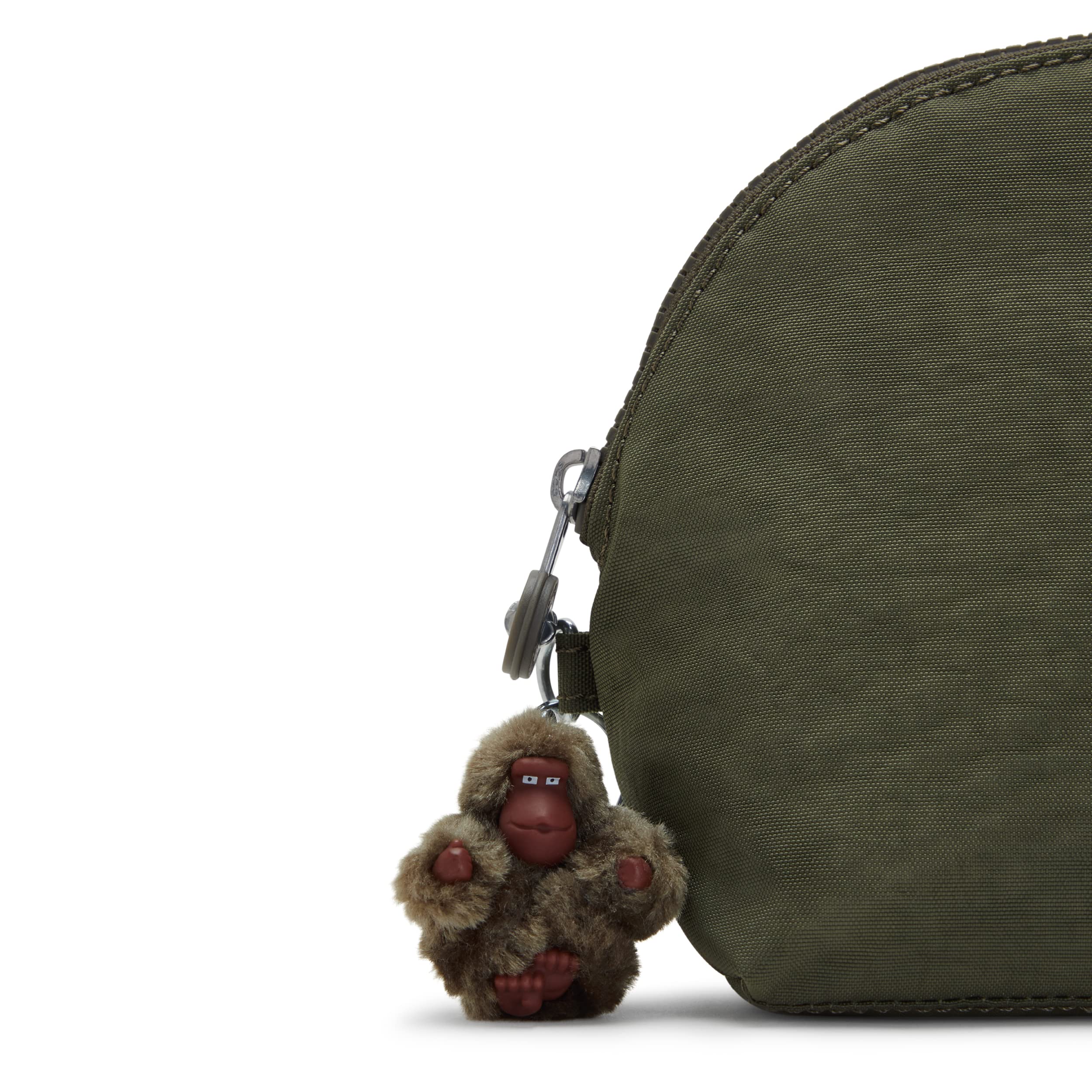 Kipling Womens Women's Zadok Pouch, Lightweight, Organize Accessories, Slip Compartments, Top Zip Closure, Nylon Pouch, Jaded Green Tonal, 8 L x 6.38 H 3.75 D US