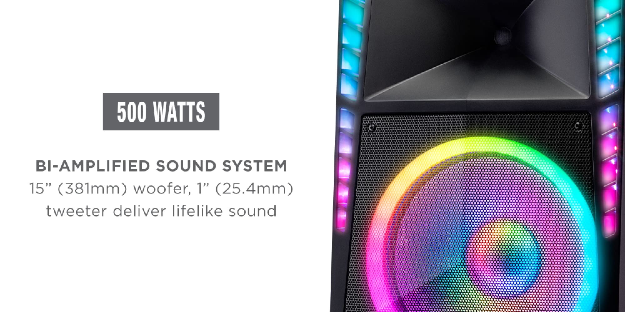 ION Total PA Supreme High-Power Bluetooth Sound System with Lights (Renewed)