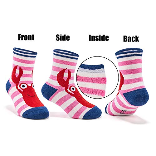HowJoJo Big Boys Thick Cotton Socks Kids Warm Socks Winter Thermal Crew Socks 10-13 Years
