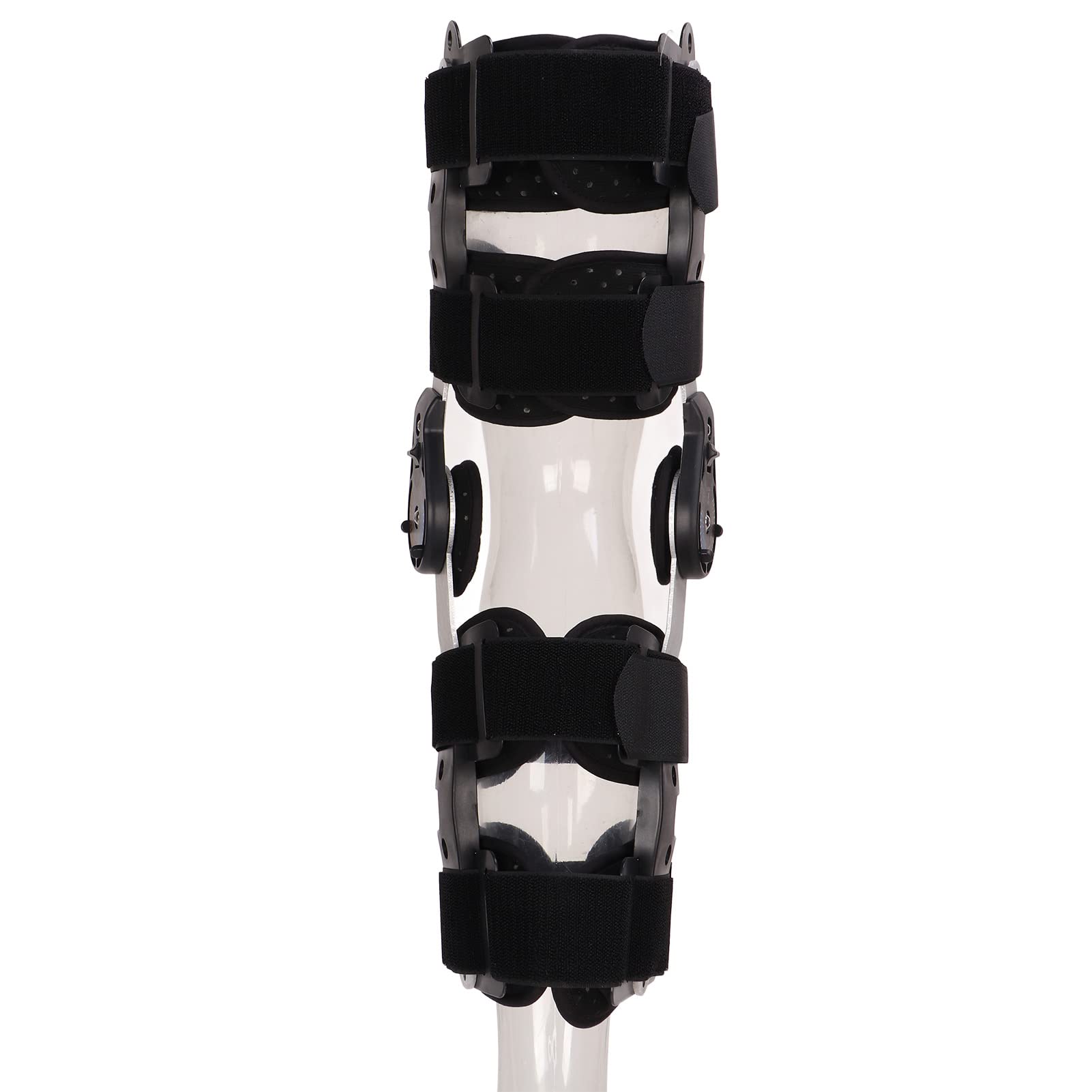 Hinged Knee Brace,Knee Support Brace Size Adjust Sponge Lining Aluminum Alloy Patellar Tendon Strap Knee Immobilizer Stabilizer for Sports