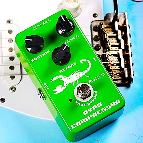 JOYO JF-10 Dynamic Compressor Bundle with DC 9V Pedal Power Supply (800mA -1A) AC Adapter