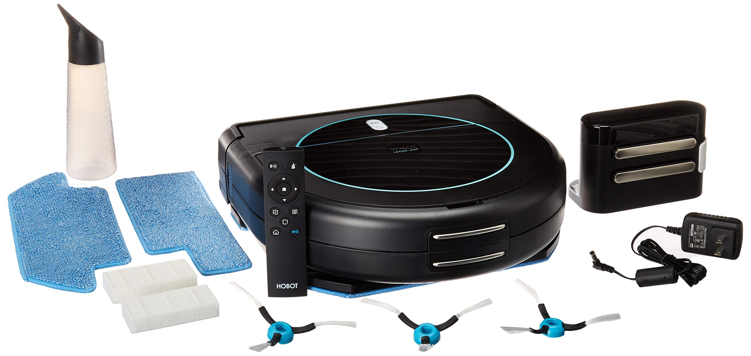 HOBOT LEGEE-669 Vacuum-Mop Robot for Floor, Automatic Robot for Wet or Dry Floor Cleaning with Brushless DC Motor