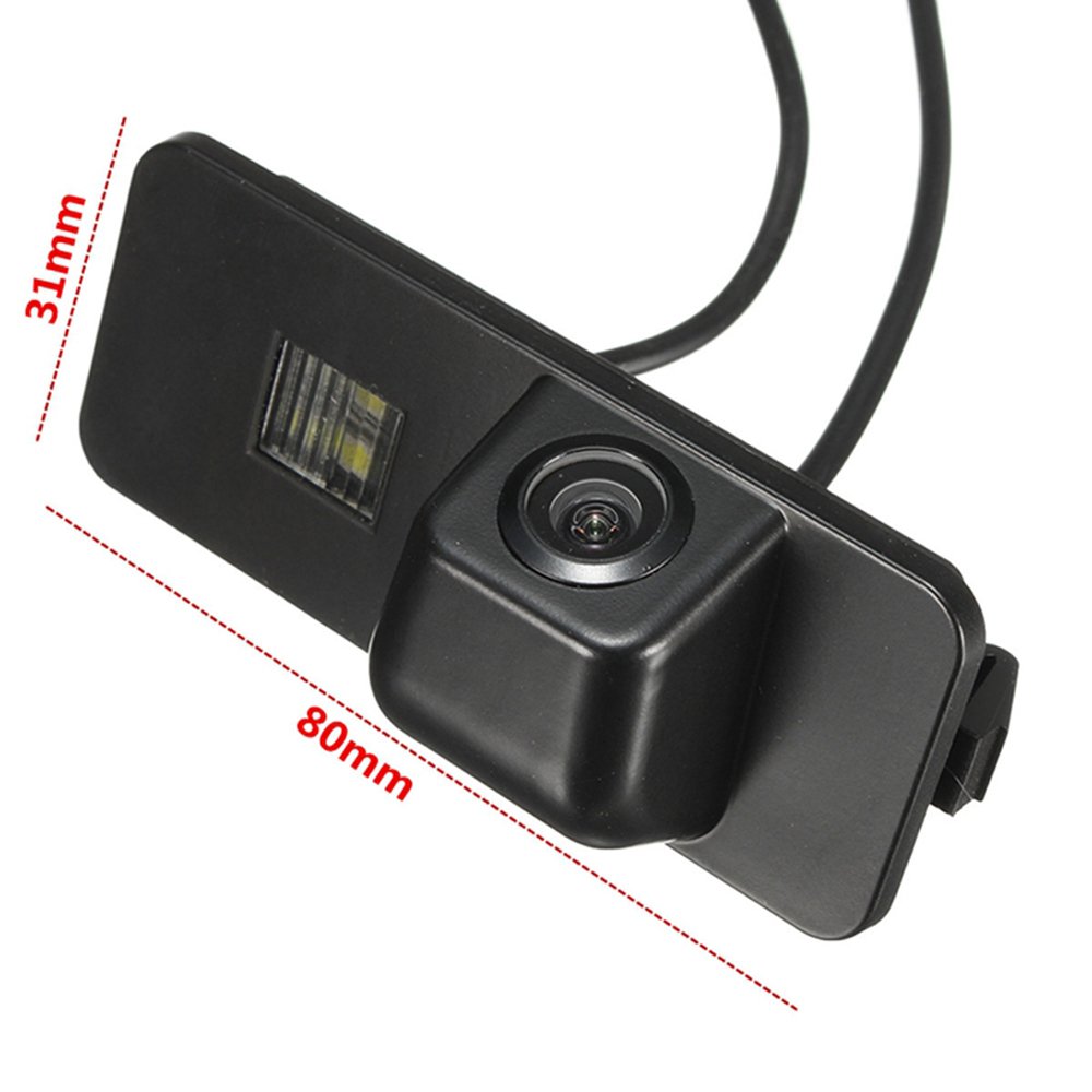 HD Reversing Vehicle-Specific Camera in Number Plate Light License Rear View Backup Camera for VW EOS, Golf V MK5, Passat B7 CC, VW Golf VI MK6 VW Amarok/Robust Seat Leon Altea Skoda Superb
