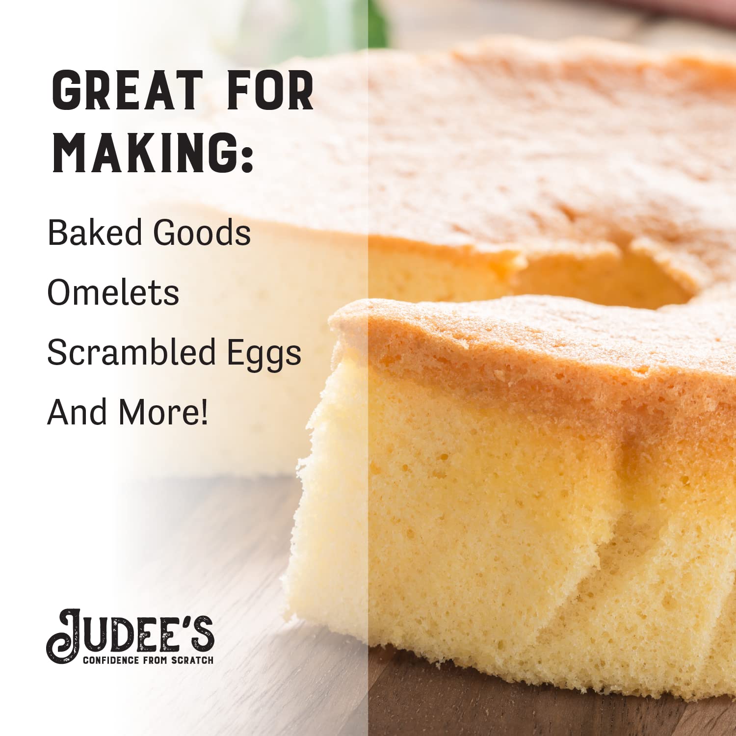 Judee’s Dried Whole Egg Powder - 11 oz - Baking Supplies - Delicious and 100% Gluten-Free - Dehydrated Eggs Powder for Breakfast, Baking, and Camping Meals - Simplifies Outdoor Cooking Preparation