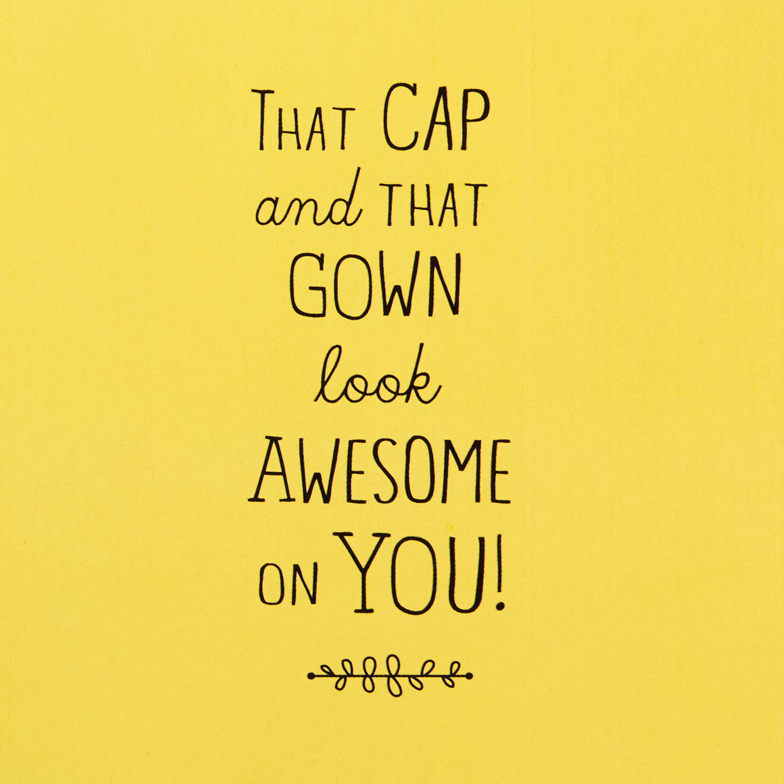 Hallmark Peanuts Graduation Card with Sound (Snoopy, Cap and Gown) & Signature Graduation Card (Every End Is a Beginning Ralph Waldo Emerson Quote)