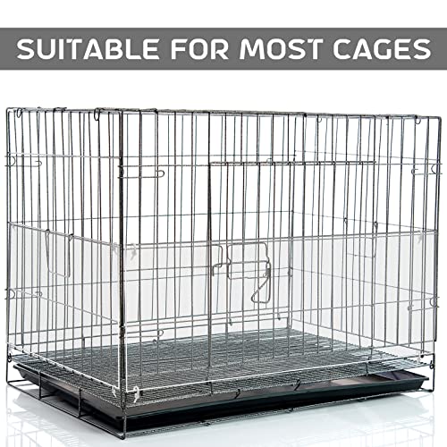 Sweetude 16 Pcs Pet Cage Liner 14'' x 4.5'' Cage Urine Guard Side Lining Clear Sheet Rabbit Guinea Pig Side Lining with Holes Zip Ties for Hedgehog Hamster Chinchilla Rabbit and Other Small Animals