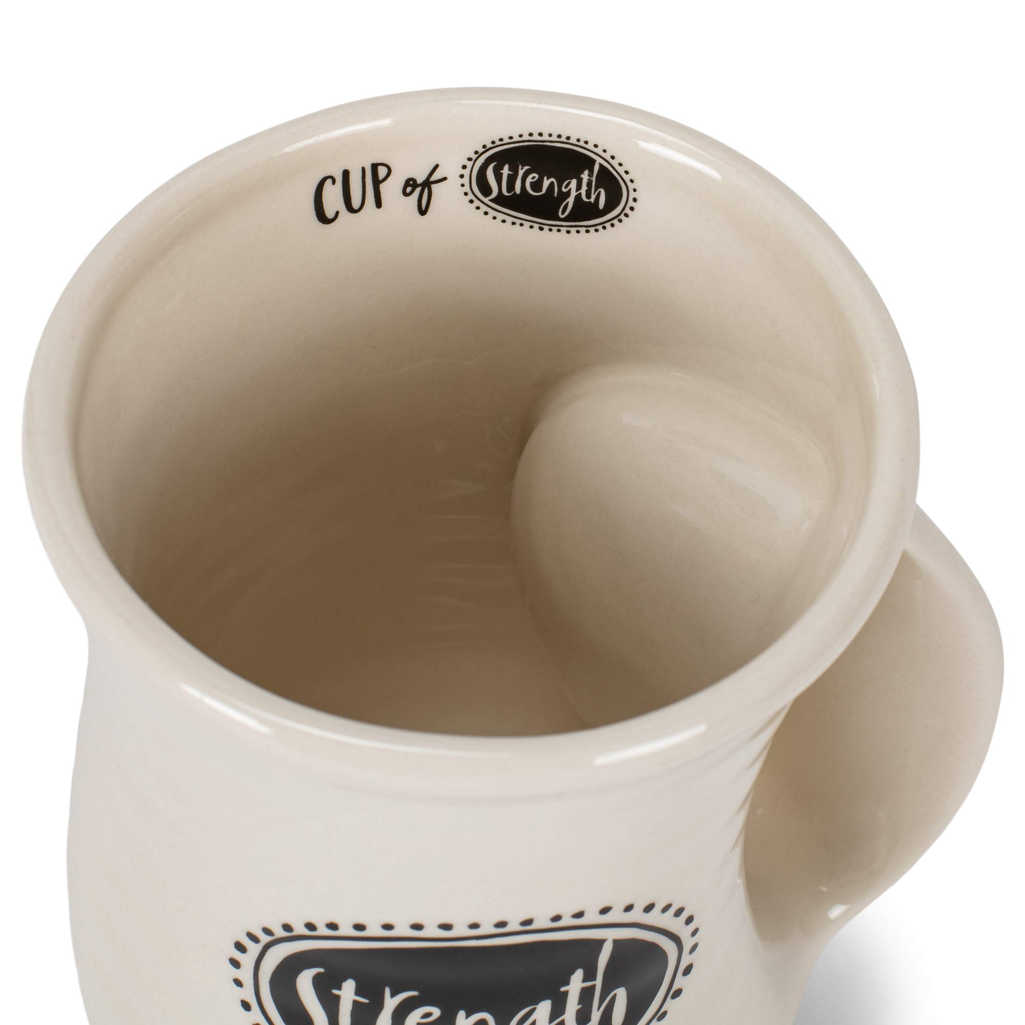Lighthouse Christian Products The Lord is Faithful Whimsical White 14 Ounce Ceramic Handwarmer Mug