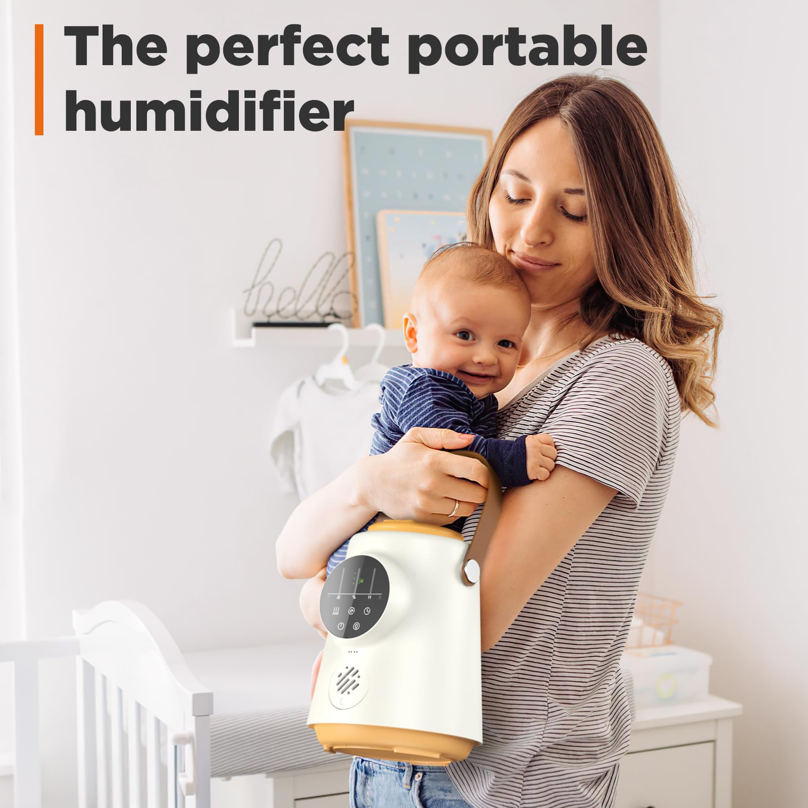 OJEPPA Humidifiers for Bedroom, 2.5L Ultrasonic Cool Mist Humidifiers for Baby Home Office Nursery & Plants, Top Fill Air Humidifier, Super Silent Sleep Mode,Auto Shut-Off (Smart Humidity Setting)