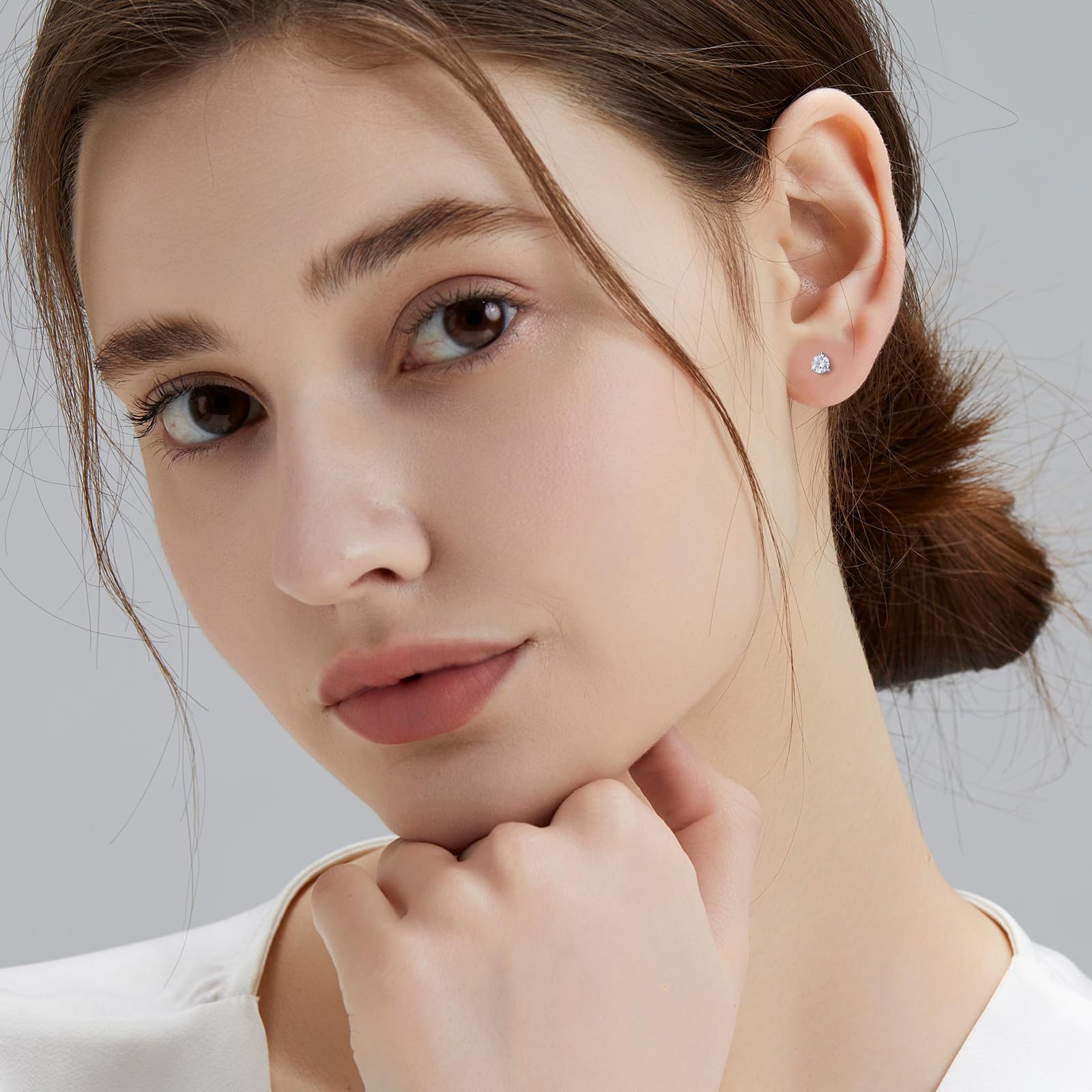 KRKC&CO Women Moissanite Earrings